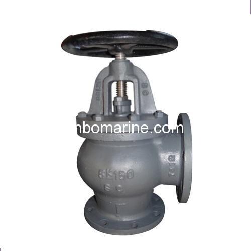 Marine Cast Steel Angle Valve JIS F7312 5K, Buy JIS Marine Globe Valve ...